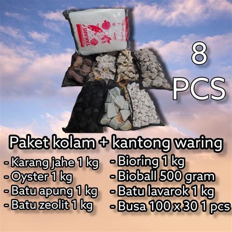 Ready To Use Koi Pond Filter Media Package 8 Pcs Filter Media