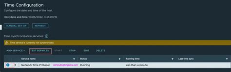 How To Configure Ntp Time On Vsphere Esxi Vcenter Computingforgeeks