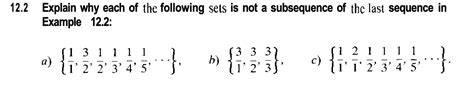 Explain Why Each Of The Following Sets Is Not A Chegg