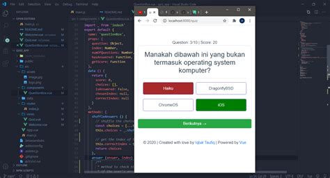 github iqbaltaufiq quiz app a basic four multiple choice quiz app built in vue 3 questions