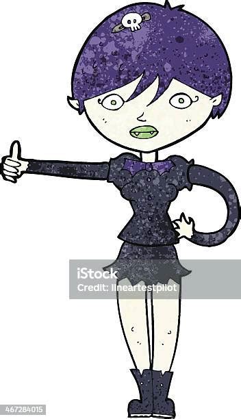 말풍선이 있는 흡혈귀 여자아이 기부 최고야 기호까지 거친에 대한 스톡 벡터 아트 및 기타 이미지 거친 귀여운 그리기 Istock