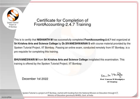nishanth m participant certificate pdf