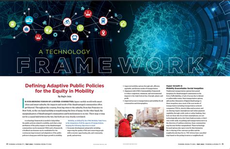 Technology Framework For Adaptive Pubic Policies For Equity In Mobility