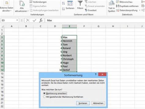 Excel Tabellen Intelligent Alphabetisch Sortieren Schieb De