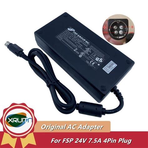 Genuine Fsp Switching Power Adapter Fsp180 Aaani 24v 7 5a 4pin Plug 180w Charger Ea11603 Fsp180