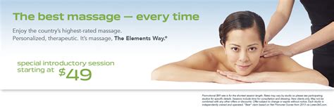 Massage Therapy With The Elements Promise™ Elements Massage™