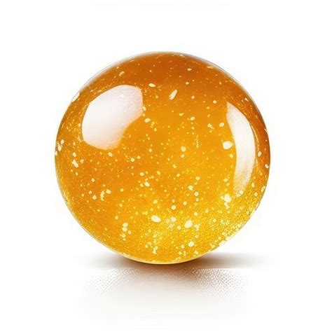 Premium Ai Image Yellow Candy White Background