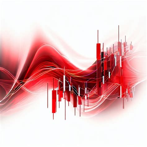 Premium AI Image A Red And White Background With A Graph In The Middle