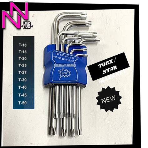 9pcs Allen Key Set Socket Ball Head Hex Elenkey Tool Set Wrench Alan