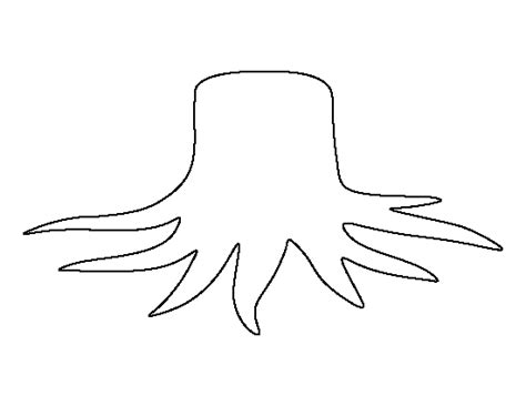 Printable Tree Stump Template