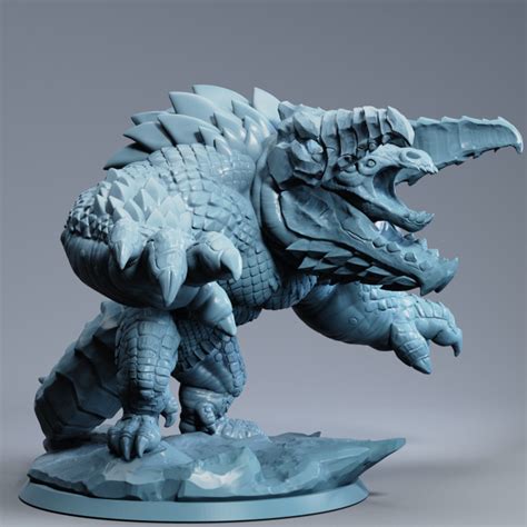 3d Printable Raiju Kaiju By The Garawake