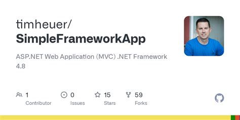 GitHub Timheuer SimpleFrameworkApp ASP NET Web Application MVC NET Framework