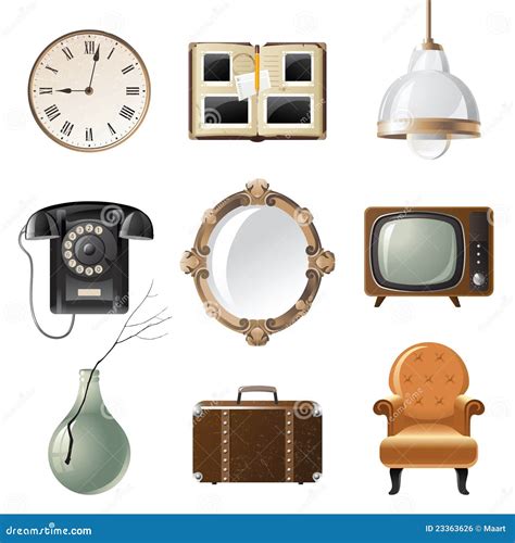 Retro Objects Stock Vector Illustration Of Decoration 23363626