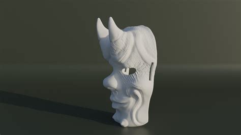 Artstation Devil Cosplay Mask Demon Face Mask 3d Print Model Resources