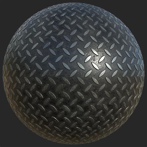 Dirt Tread Plate Metal Texture Free PBR TextureCan