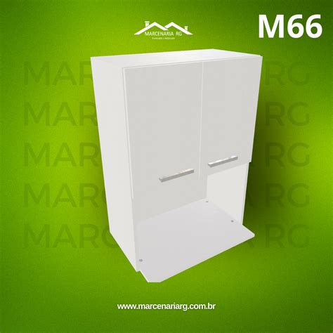 AÉreo Sup 2 Portas Verticais E MÓdulo Microondas M 66 “medidas MÁximas E MÍnimas” Marcenaria Rg