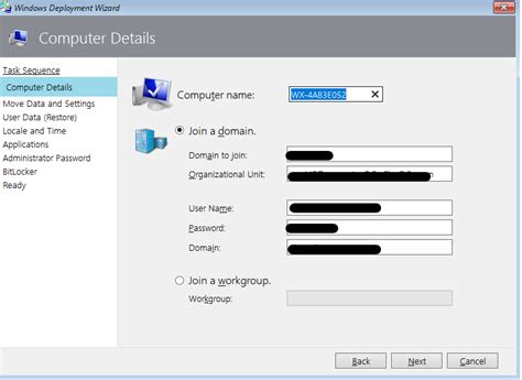 Mdt Pulls Database Info But Wont Use It In Target Computer Microsoft Qanda