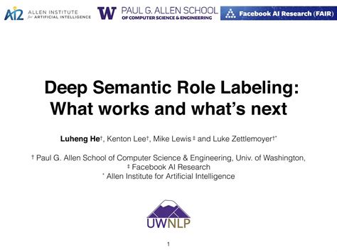 Pdf Deep Semantic Role Labeling What Works And Whats Nextluheng