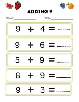 Adding 9 Quick Check By Aliyah Holmen TPT