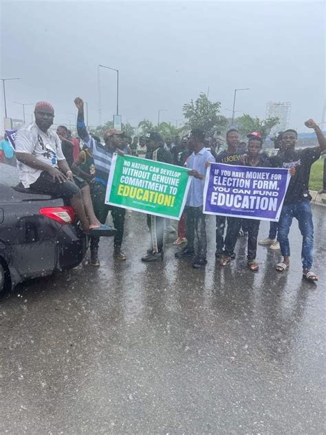 Photos Nans Protest Asuu Strike At Lagos Airport Daily Blast