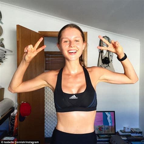 Isabelle Cornish Shares Instagram Snap Posing Make Up Free After