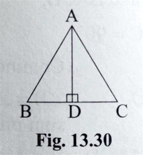 Solved In Fig 13 30 Abc Is An Equilateral Triangle And Ad Is