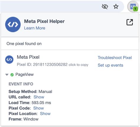 Oncord Meta Pixel Helper
