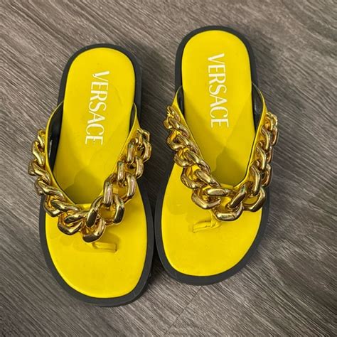 Versace Shoes Authentic Versace Chunky Flip Flops Poshmark