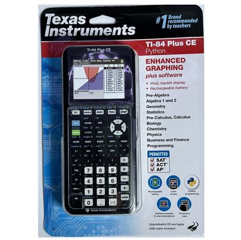 Графічний інженерний калькулятор програмований Ti 84 Plus Ce Python Ліцензійне програмне