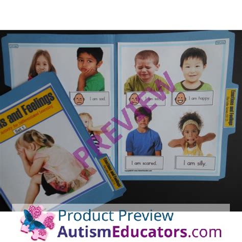 File Folder Activities For Autism Emotions And Feelings Social Skills