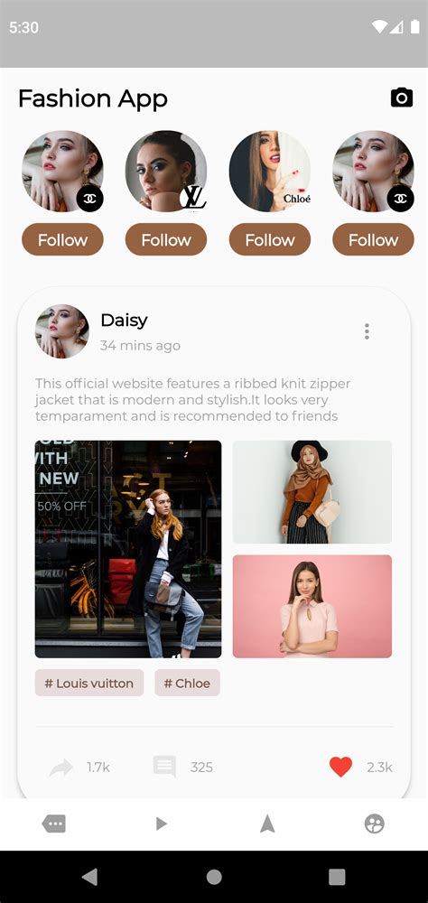 Flutter Fashion Application Ui Design