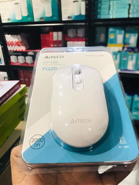 A4tech Fstyler Fg20 Wireless Mouse White Computers And Tech Parts And Accessories Mouse