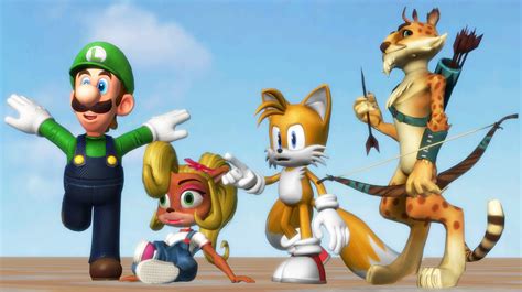 Mario X Sonic X Crash X Spyro Sidekicks By Sporemanjake On Deviantart