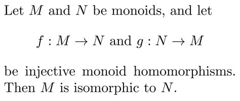 Only In The Theories Of Monoids And Of Modules Does The Letter M Come