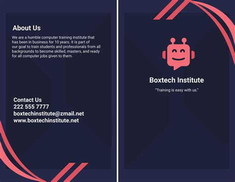 Computer Training Institute Brochure In Pages Psd Illustrator Word
