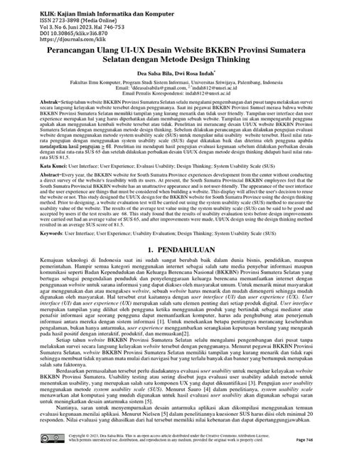 Perancangan Ulang Ui Ux Desain Website Bkkbn Provinsi Sumatera Selatan Dengan Metode Design