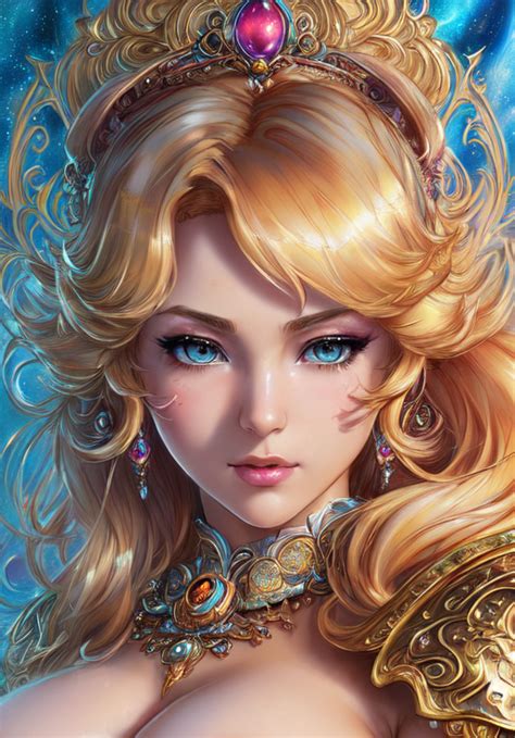 Busty Elegant Valkyrie Princess Peach By Lauranos On Deviantart