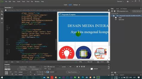 Belajar Buat Website Sederhana Html And Css Menggunakan Adobe Dreamweaver Part 2 Layout Youtube