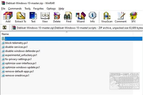 Download Debloat Windows 10 MajorGeeks