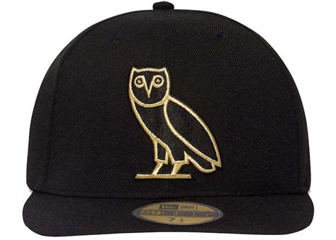 Ovo New Era 59fifty Og Owl Fitted Cap Black Mens Ss23 Us