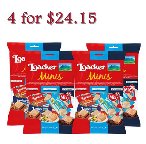Loacker Classics Minis Mix 4x200g 4 For 24 15 Lazada Singapore
