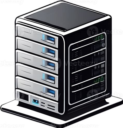 Server Icons Set Isometric 3d Isometric Icons Server Server Rack Ai Generative 33661831 Png
