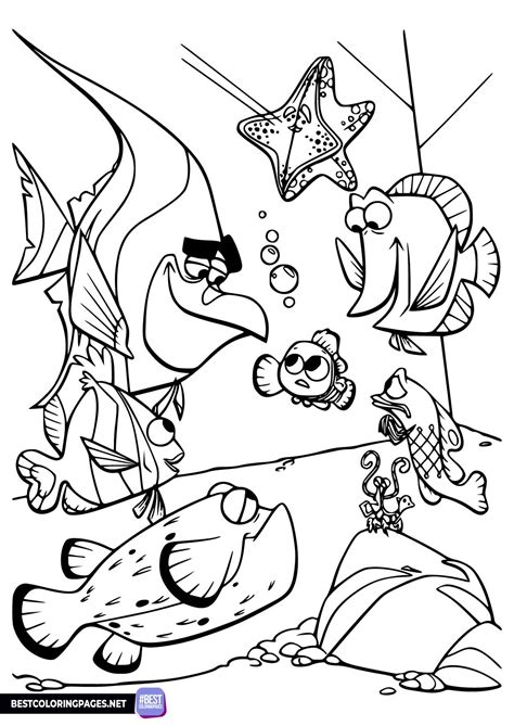Finding Nemo Coloring Pages