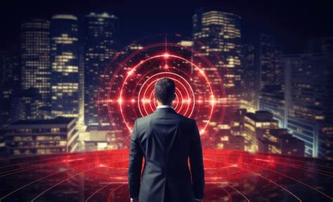 Premium Ai Image Businessman Targeting Customers For Planning Development