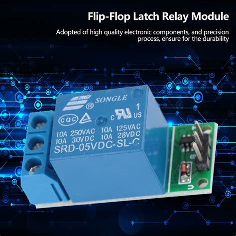 CH DC V Flip Flop Latch Relay Module Bistable Self Locking Switch Low Pulse Trigger Board