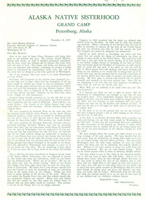 Shi Library Archives And Collections Program Alaska Native Sisterhood Human Rights Leader Amy