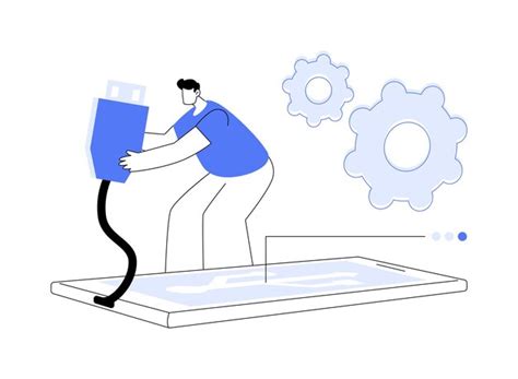 Premium Vector Usb Connection Abstract Concept Vector Illustration