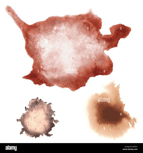 Abstract Vector Blot Splash Ink Blob Design Liquid Isolated Colour Stock Vector Image