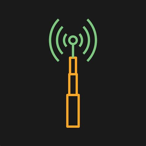 Telecom Tower Vector Icon 24025857 Vector Art At Vecteezy