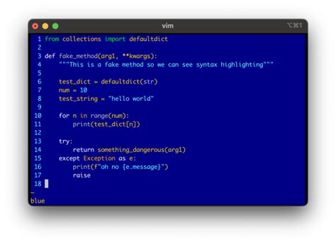 Every Built In Vim Color Scheme With Screenshots Justin Joyce